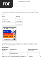 OSHA PPE Codes and HMIS Chart | PDF