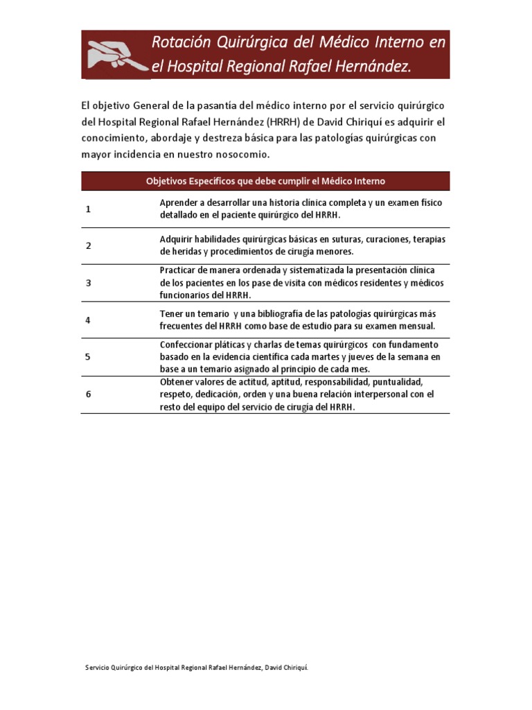 Temario y Obligaciones Del MI Del HRRH PDF | PDF | Cirugía | Hospital
