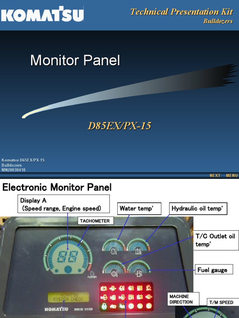 D85EX-15 Monitor Panel | PDF | Machines | Switch