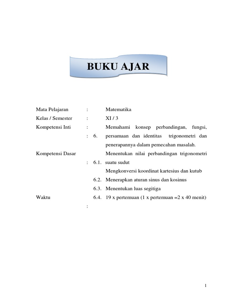 Contoh Buku Ajar | PDF