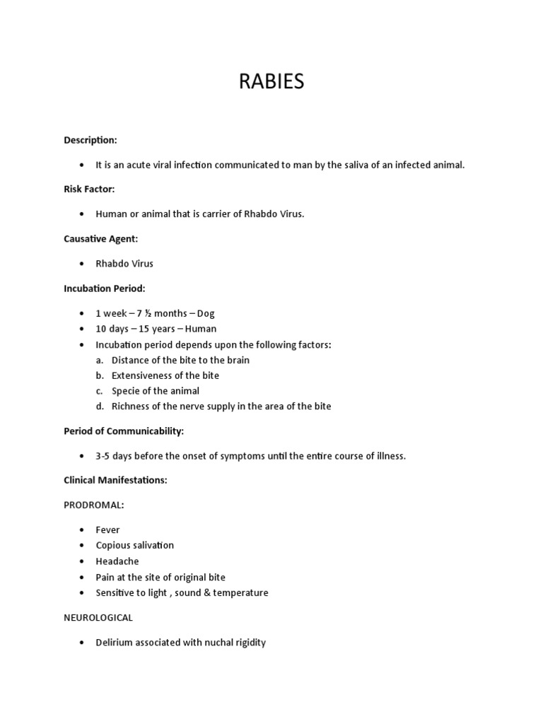RABIES | PDF | Rabies | Microbiology
