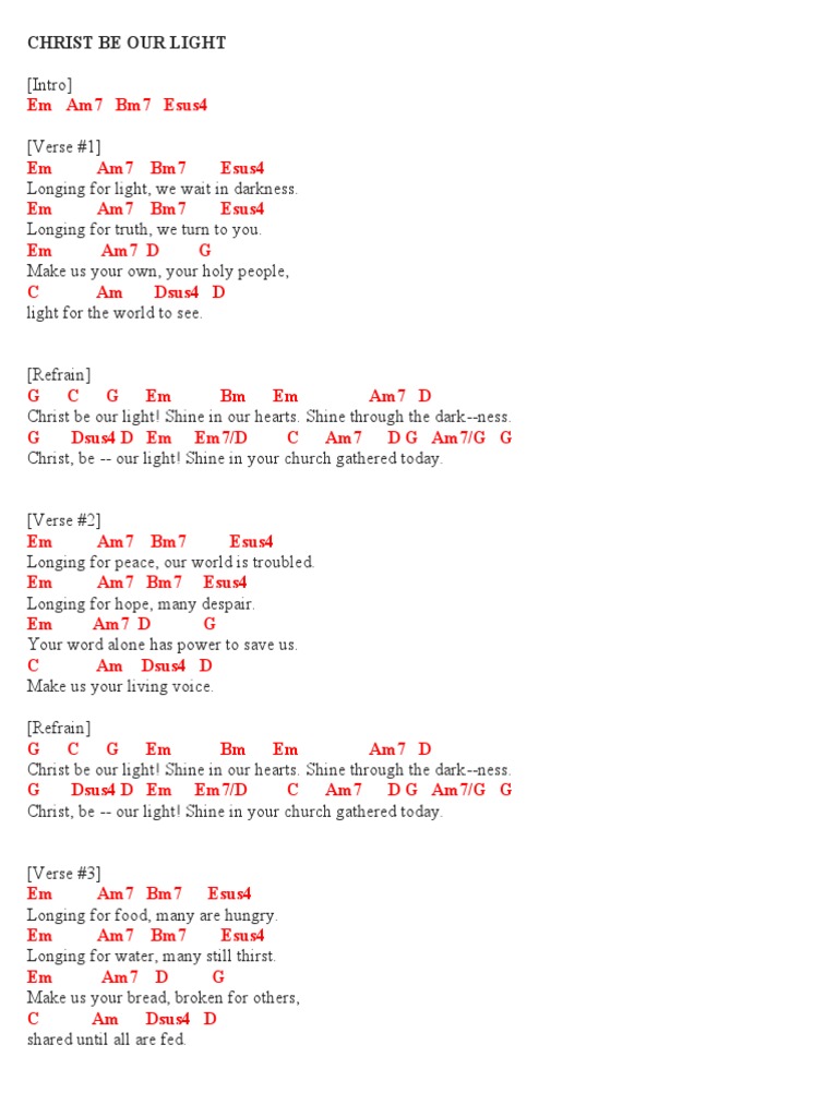 Christ Be Our Light PDF | PDF
