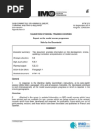 List of Imo Model Courses | PDF | Ships | Sea Captain