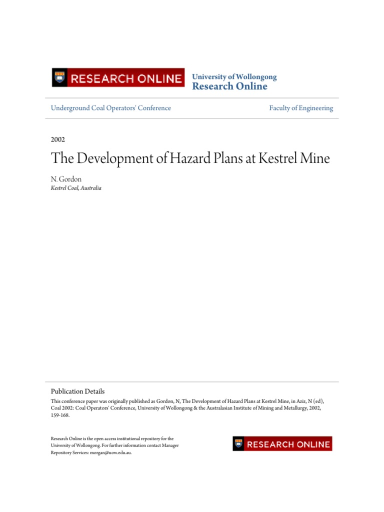 Gordon Hazard Maps | PDF | Geotechnical Engineering | Mining