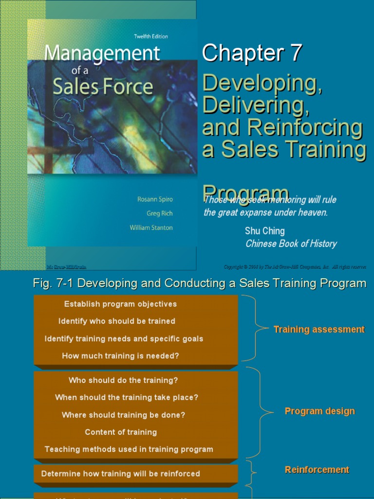 Developing, Delivering, and Reinforcing A Sales Training Program | PDF ...
