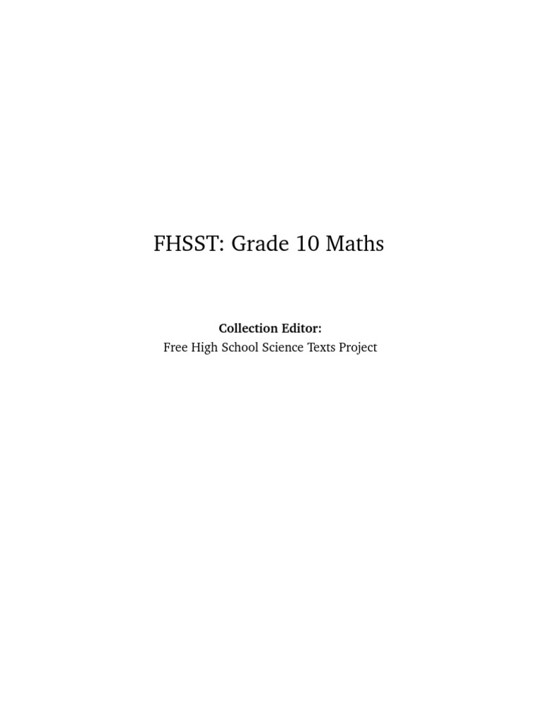 Grade 10 Maths (PDFDrive) PDF | PDF | Fraction (Mathematics) | Numbers