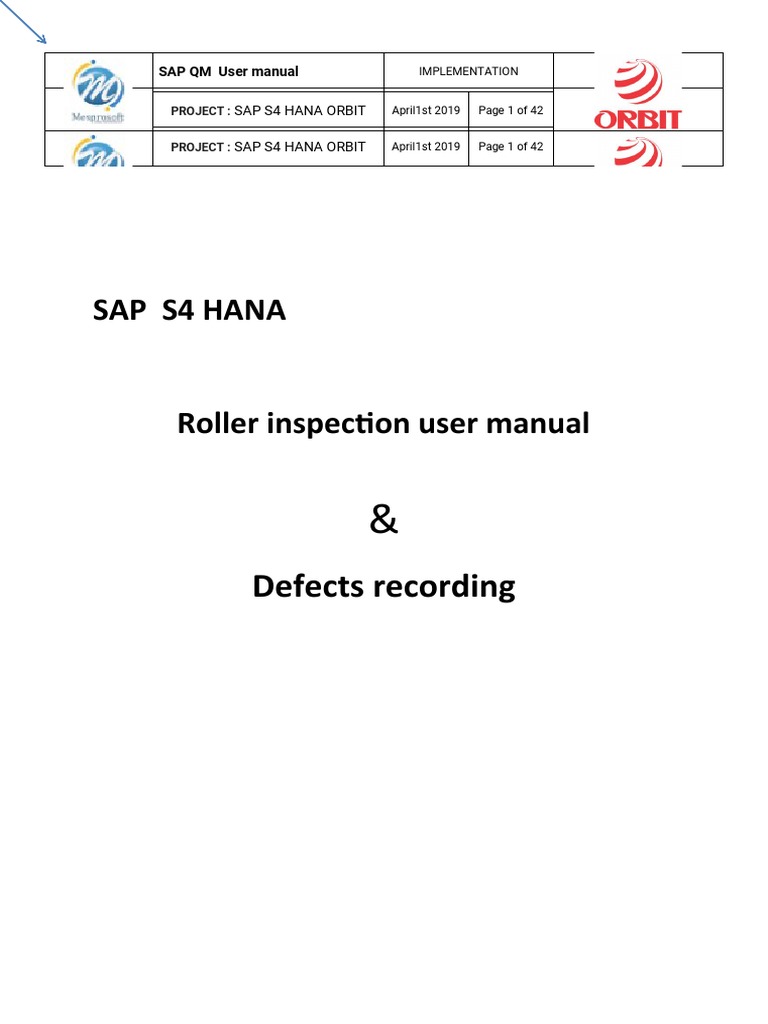 PDI Inspection Process for SAP S4 HANA | PDF | Sap Se | Software