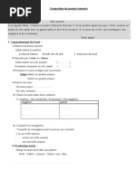 Composition Du Premier Trimestre 4ap | PDF