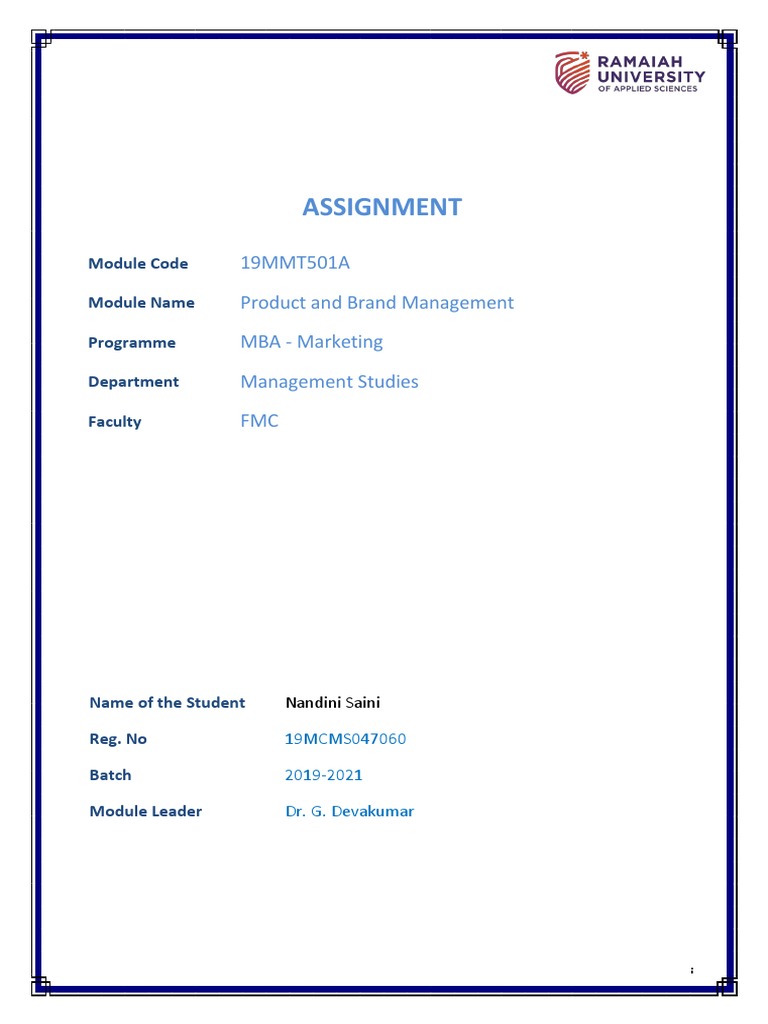 19MCMS047060 - Nandini Saini | PDF | Innovation | Brand Management