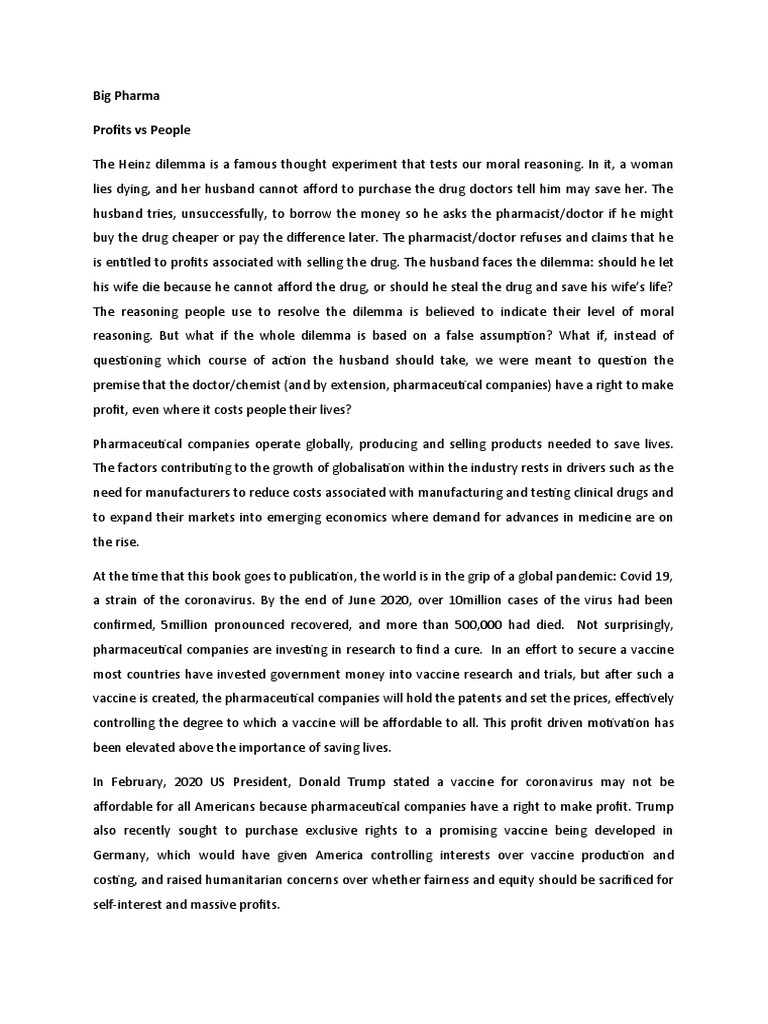 Pharma Case Study | PDF | Pharmaceutical Industry | Generic Drug