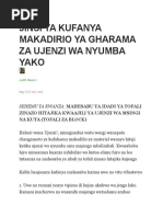 Kilimo Bora Cha Mpunga | PDF