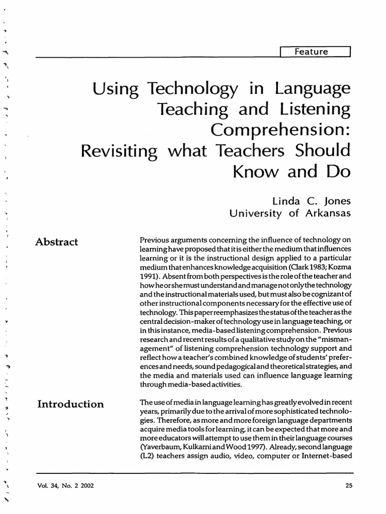Using Techin Language Teaching Listening | PDF | Language Education ...