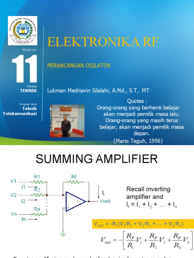 Modul 11 Elektronika Rf Pdf