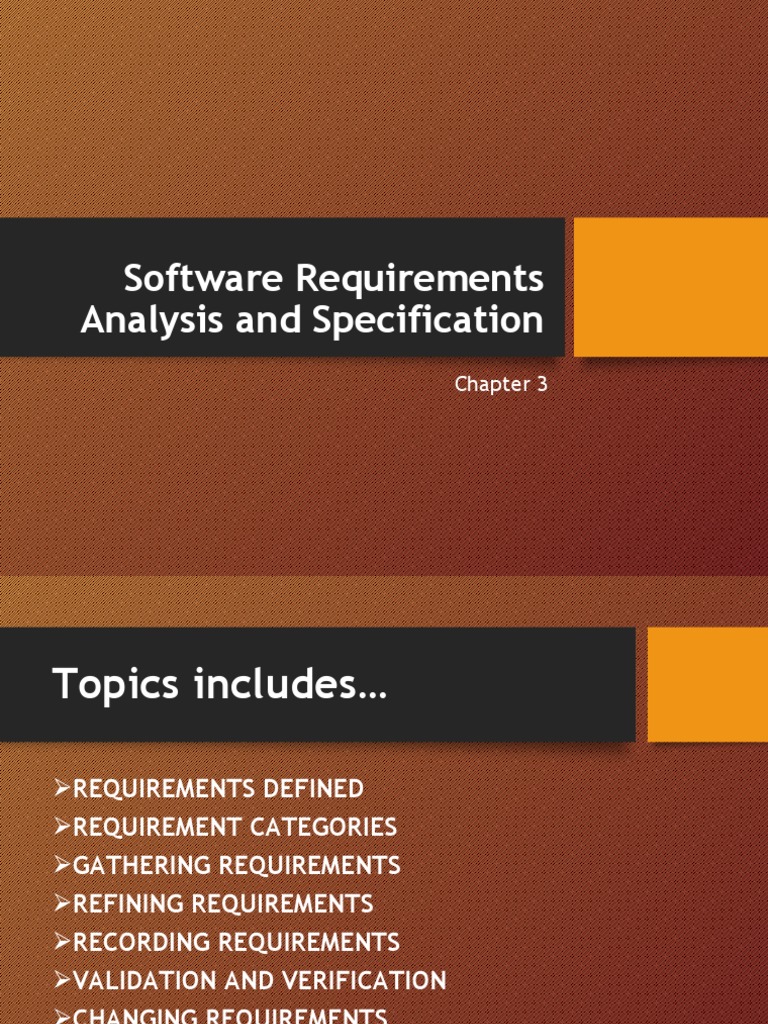 Chapter 3 - Software Requirements | PDF | Use Case | Brainstorming