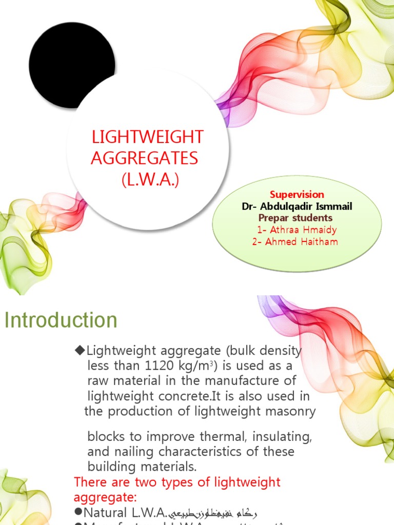 Characteristics, Types, and Applications of Lightweight Aggregates Used ...