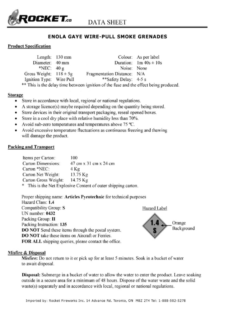 Wire Pull Smoke Msds | PDF