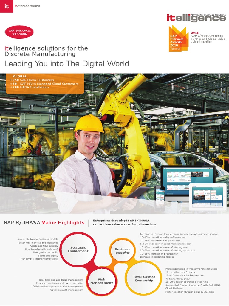 Intelligence20 IT Manufacturing-Brochure | PDF | Sap Se | Inventory