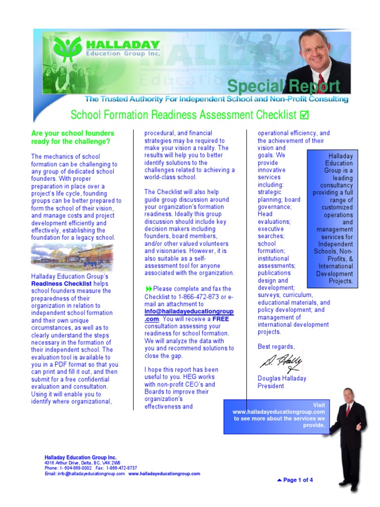 School Founders' Readiness Guide | PDF | Fundraising | Strategic Planning