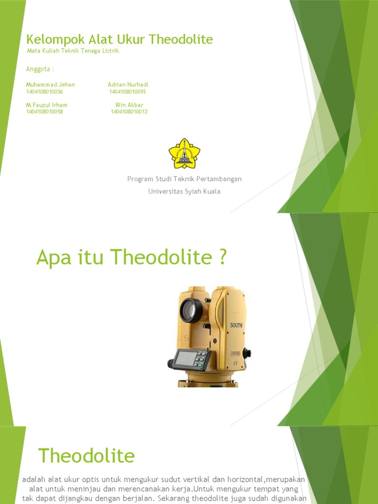 Theodolite | PDF | Griya & Taman | Sains & Matematika
