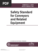 ASME B20 1 2012 Safety Standard | PDF | Belt (Mechanical) | Elevator