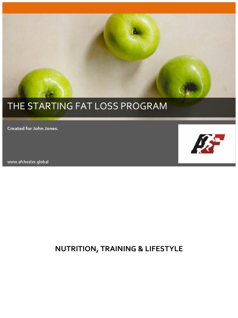 AF Starting-Fat-Loss-Program | PDF | Fish Oil | Weight Loss