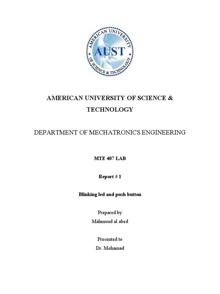 MTEL407 Report No 1 Mahmoud Al Abed | PDF | Electrical Network ...