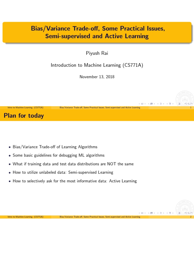 Navigating the Bias-Variance Trade-Off in Machine Learning Models | PDF ...