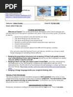 French Syllabus 6th Grade | PDF | Homework | Teaching