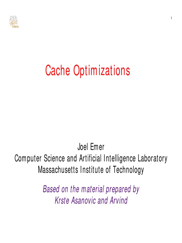 l08 Caches 2 | PDF | Cpu Cache | Cache (Computing)