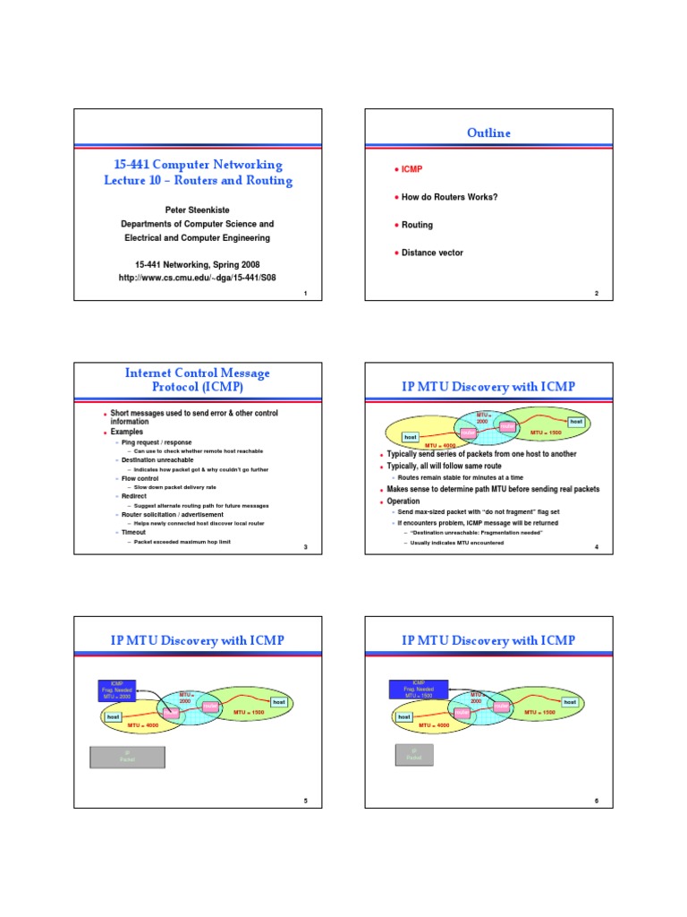 Outline: Peter Steenkiste Departments of Computer Science and ...