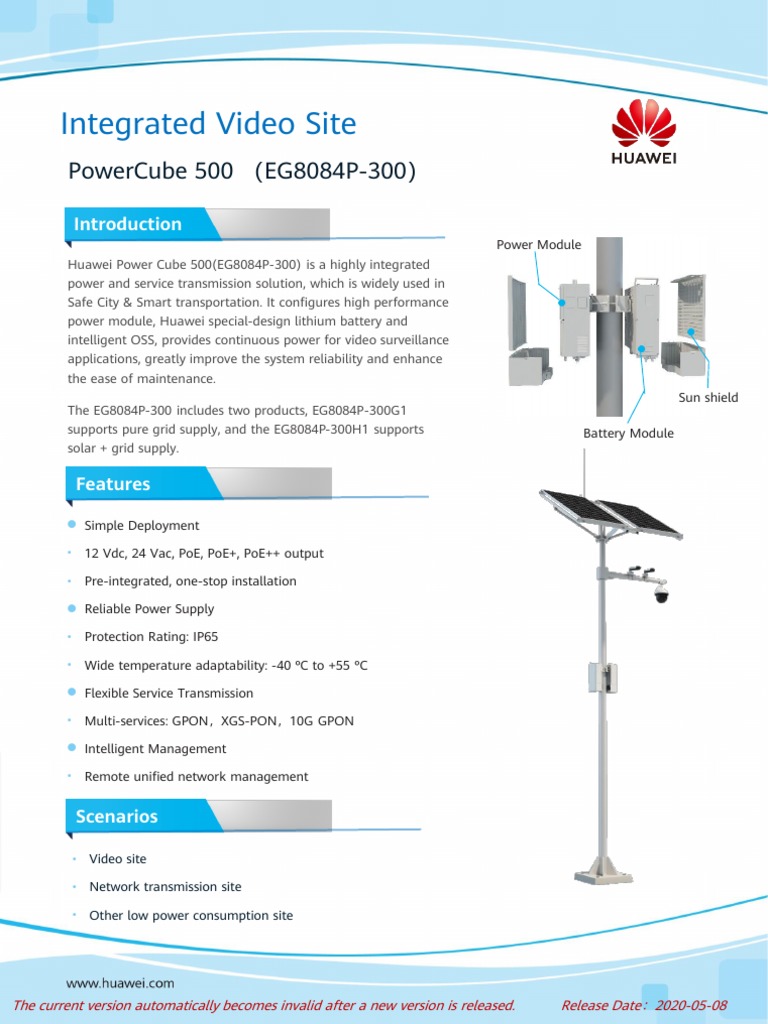 (Datasheet) (Access) PowerCube 500 Integrated Video Site (EG8084P-300 ...