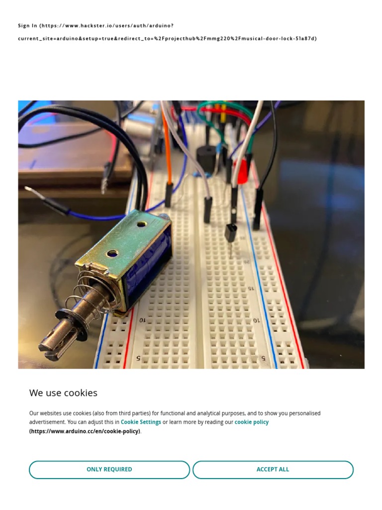 Musical Door Lock - Arduino Project Hub PDF | PDF | Computing