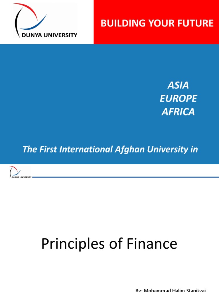 Principles of Finance | PDF | Balance Sheet | Partnership