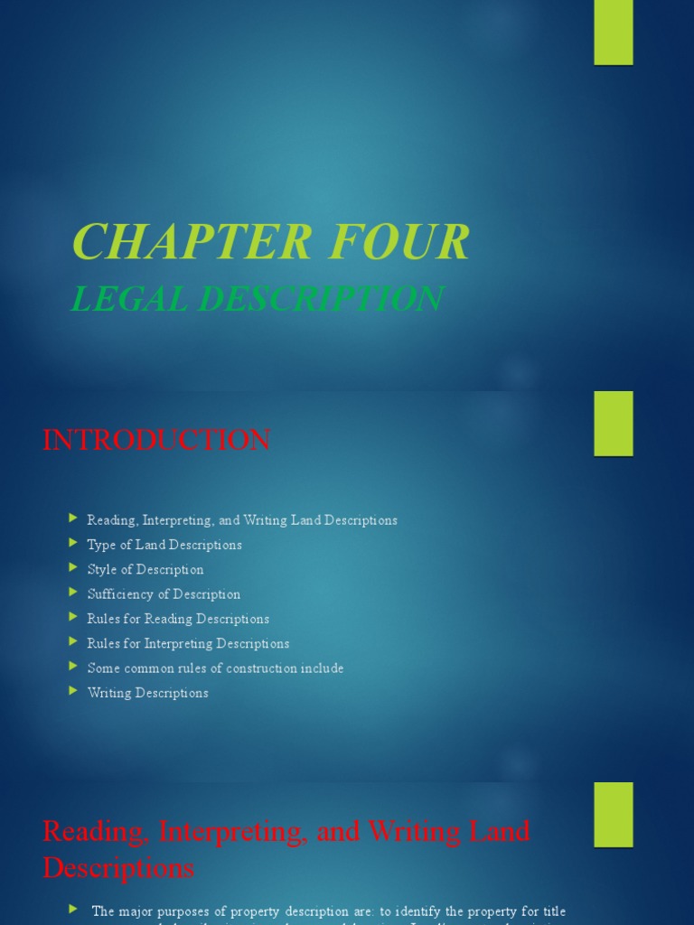 Guide to Reading, Interpreting, and Writing Accurate Land Descriptions ...