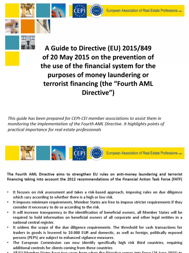 Guide Fourth AML Directive | PDF | Money Laundering | Private Law