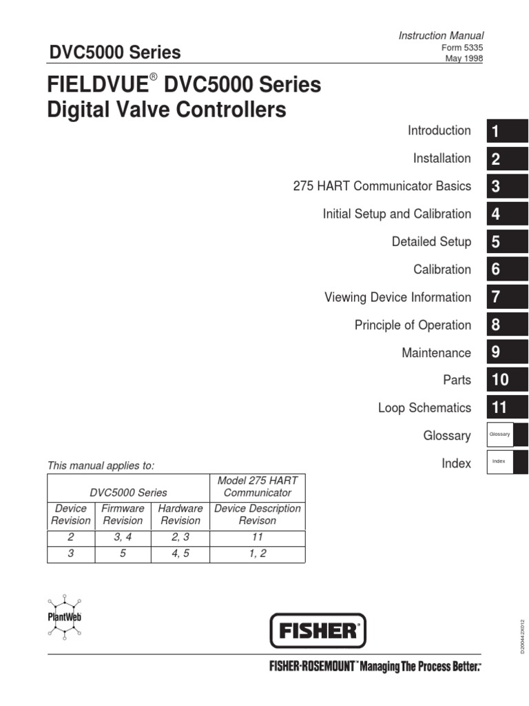 Fieldvue DVC5000 Series Digital Valve Controllers | Download Free PDF ...