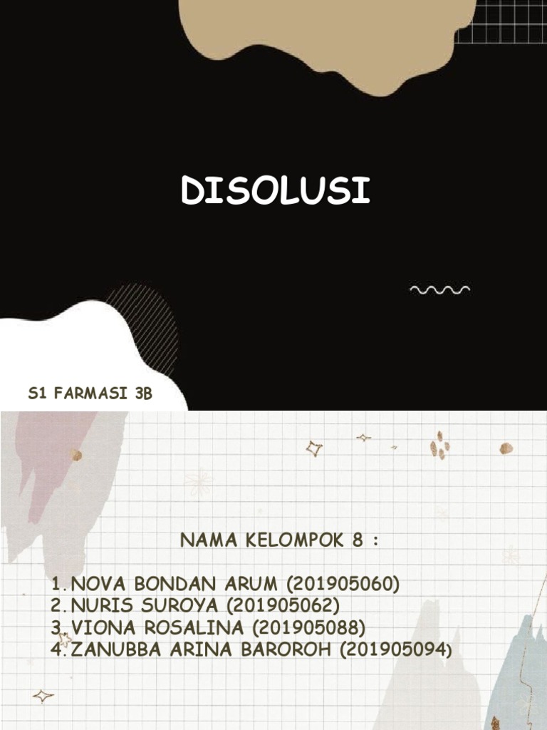 Metode Disolusi | PDF