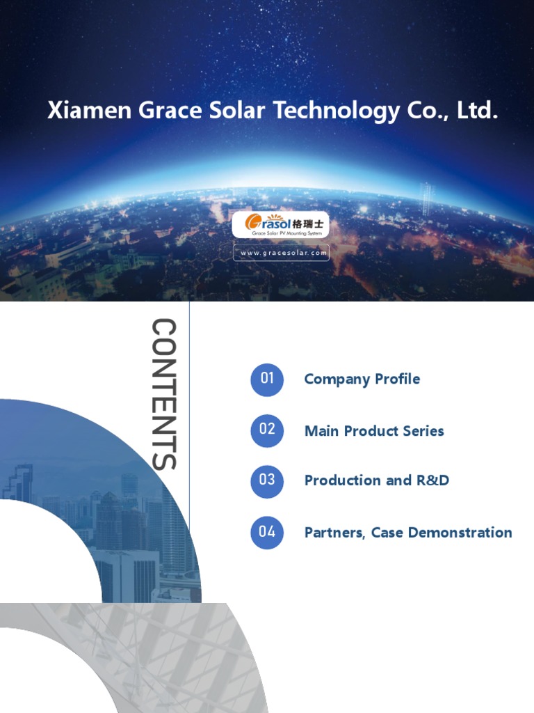 Grace Solar Company Profile-2020 PDF | PDF | Photovoltaic System ...