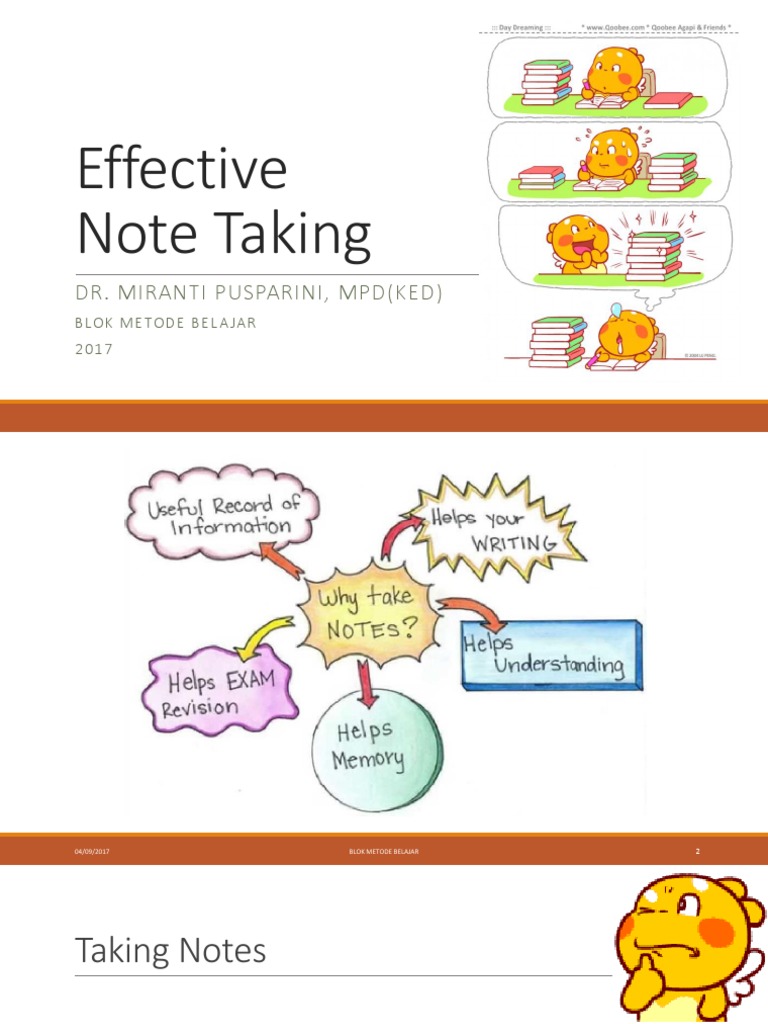 Effective Note Taking MS 04.09.2017 PDF | PDF | Learning Styles ...