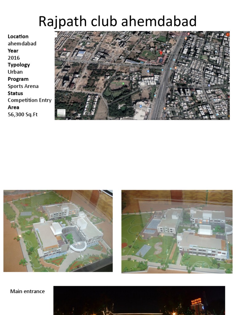 Rajpath Club Ahemdabad: Location Year Typology Program Status Area | PDF