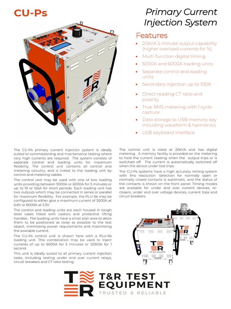 CU-Ps: Primary Current Injection System | PDF | Switch | Usb