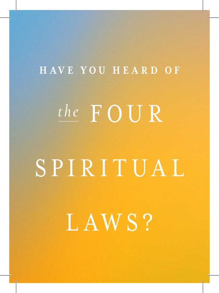 Four Spiritual Laws English | PDF | Eternal Life (Christianity) | Jesus