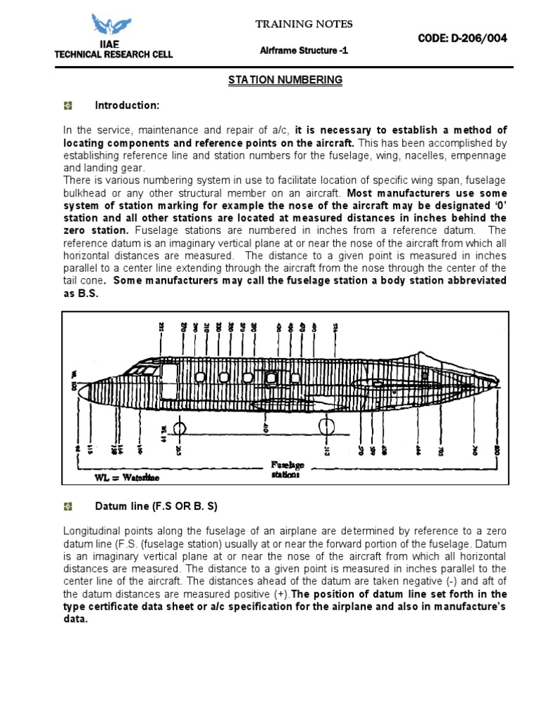 Aircraft Station Numbering and Zoning | PDF | Landing Gear | Aircraft