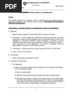 AASHTO T84 (Specific Gravity & Absorption of Fine Aggregate) PDF | PDF ...