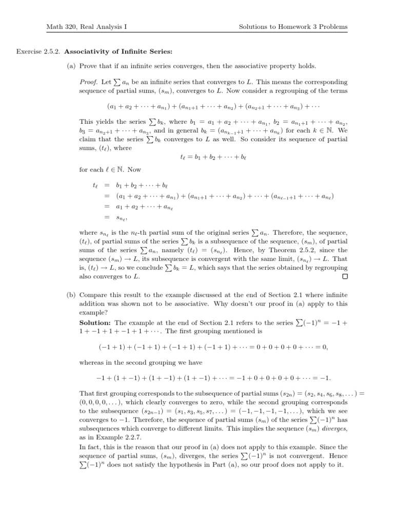 Proof of the Axiom of Completeness Using the Nested Interval Property | PDF | Series ...