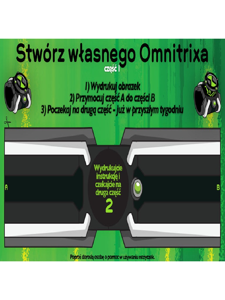 Papercraft Do Omnitrix 2017 - Ben 10 Extramet PDF | PDF
