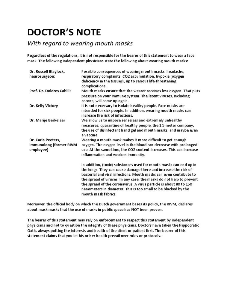 Doktersverklaring Engels | PDF | Infection | Virology