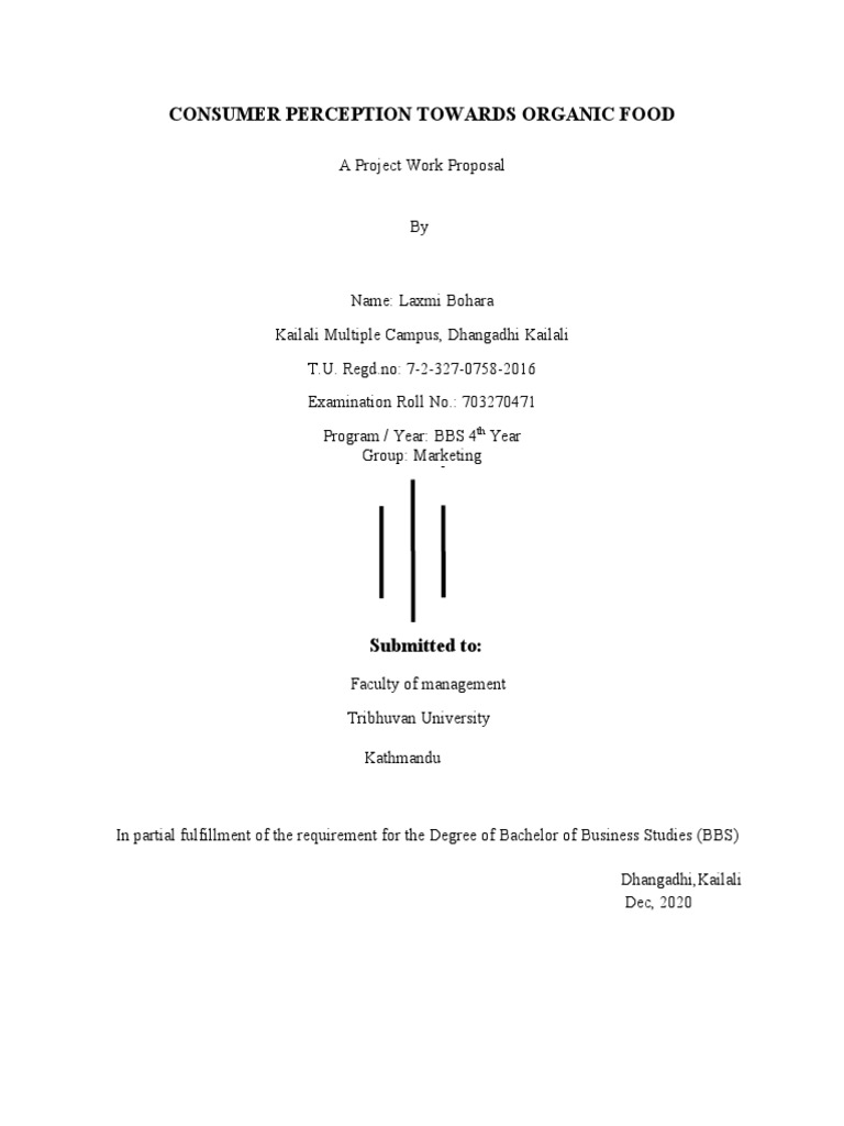 Proposal of lAXMI bOHARA | PDF | Organic Foods | Foods