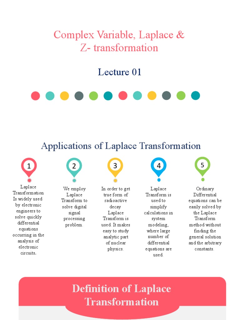 Complex Variable, Laplace & Z-Transformation | PDF | Laplace Transform | Ordinary Differential ...