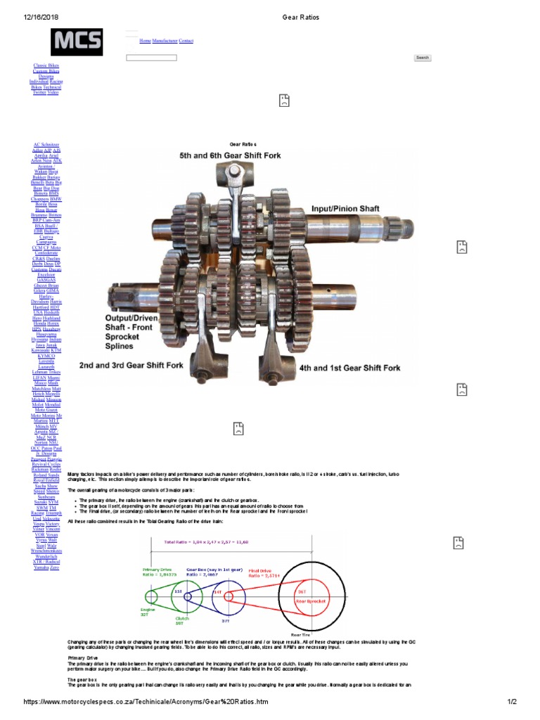 Gear Ratios | PDF | Transmission (Mechanics) | Mechanical Engineering